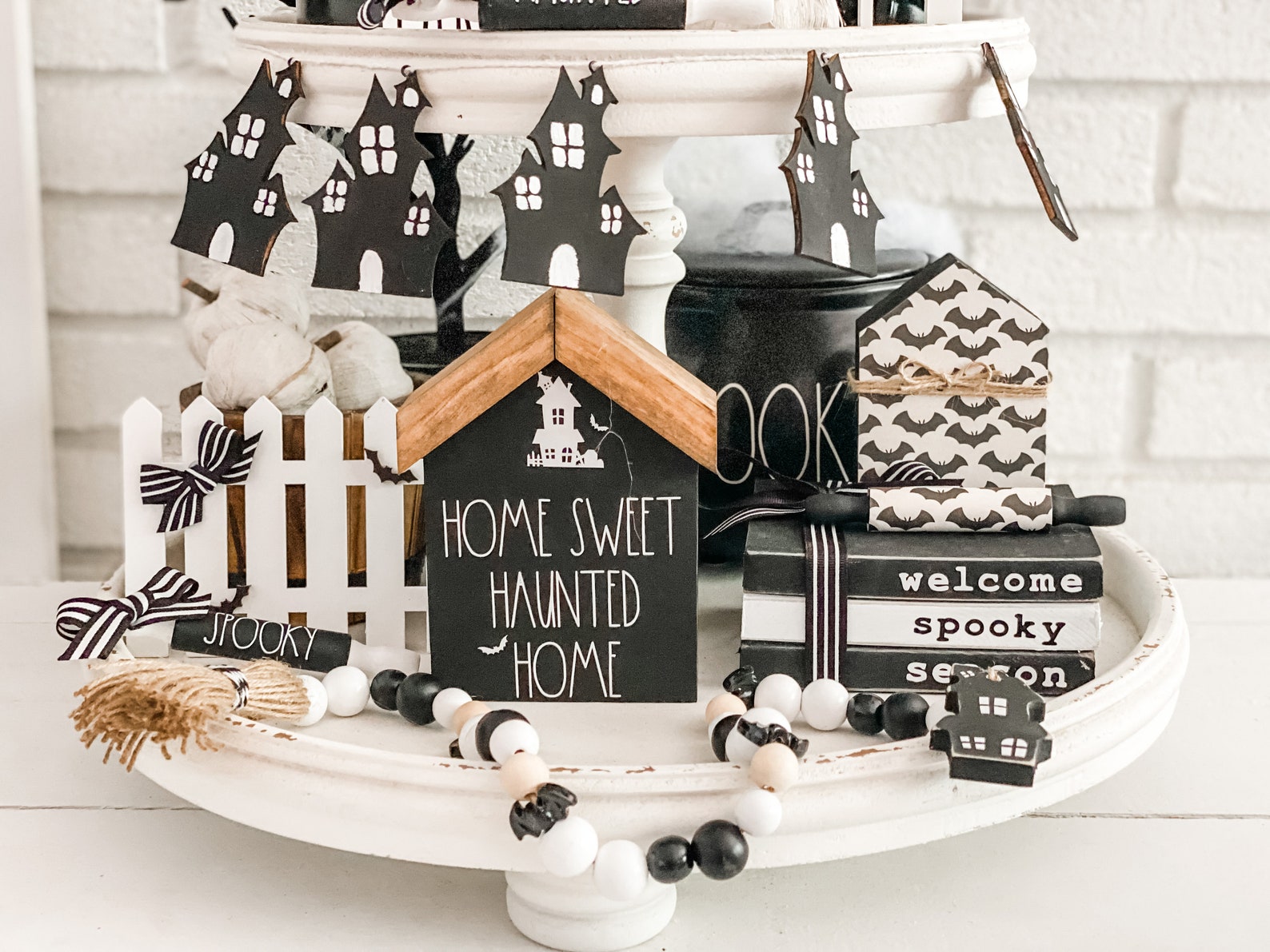 Wood Haunted House Haunted House Set Mini Wood - Etsy