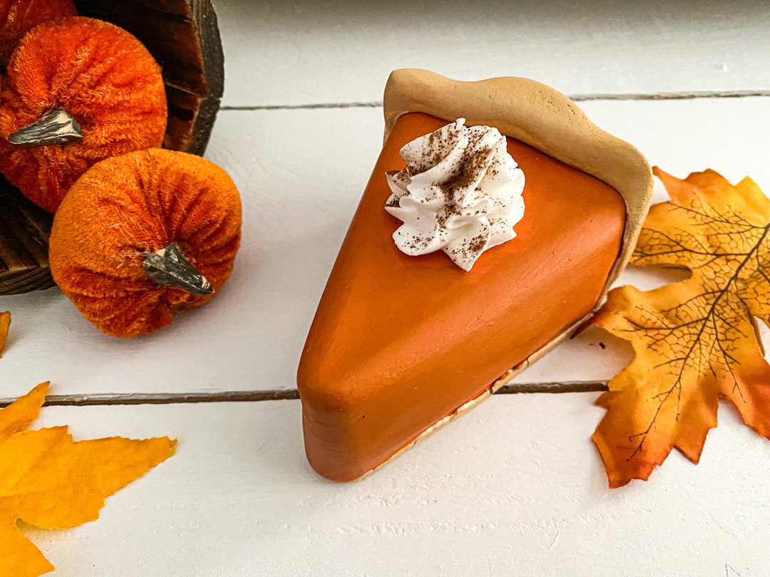 Faux Pumpkin Pie Fake Mini Pies Dessert Display Kitchen Food Decor ...