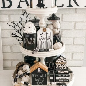 Halloween Tiered Tray Decor Bundle, Mini Halloween Decor,spooky Decor ...