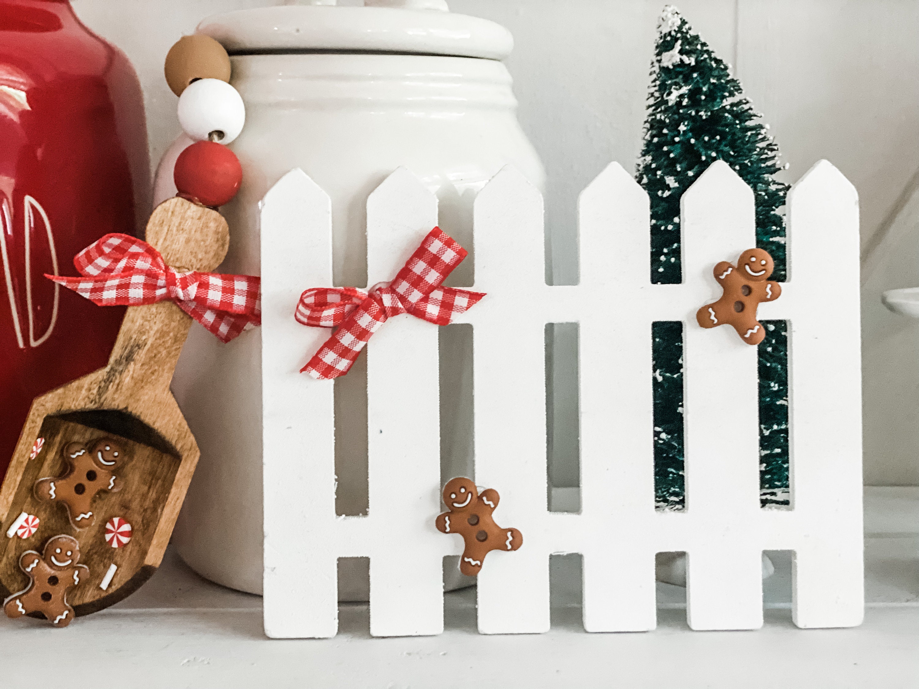 Mini Tiered Tray Fence Gingerbread Mini Fence Gingerbread - Etsy