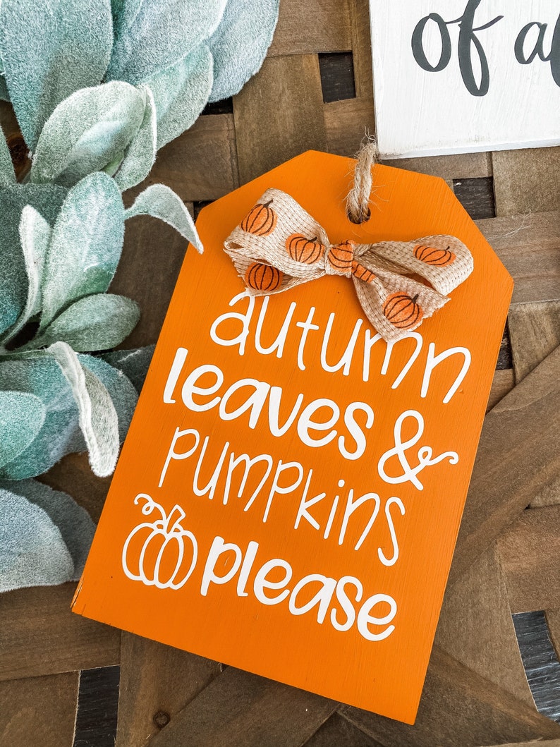 Wooden Tag Fall Tag Fall Tiered Tray Tiered Tray - Etsy