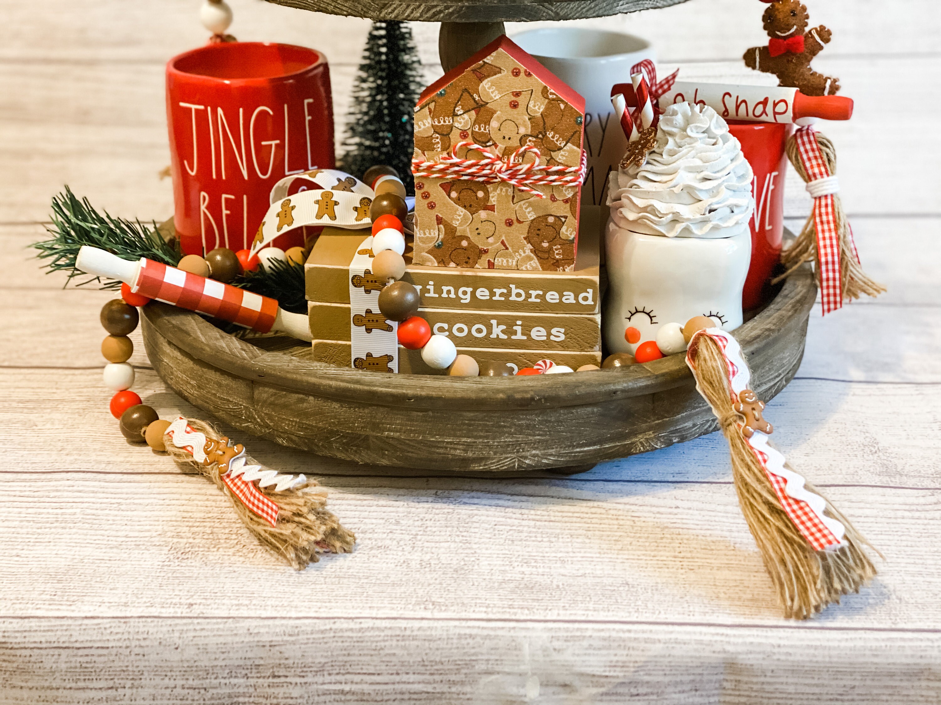Gingerbread Decor Bundle for Tiered Tray Set of 9 Set of - Etsy