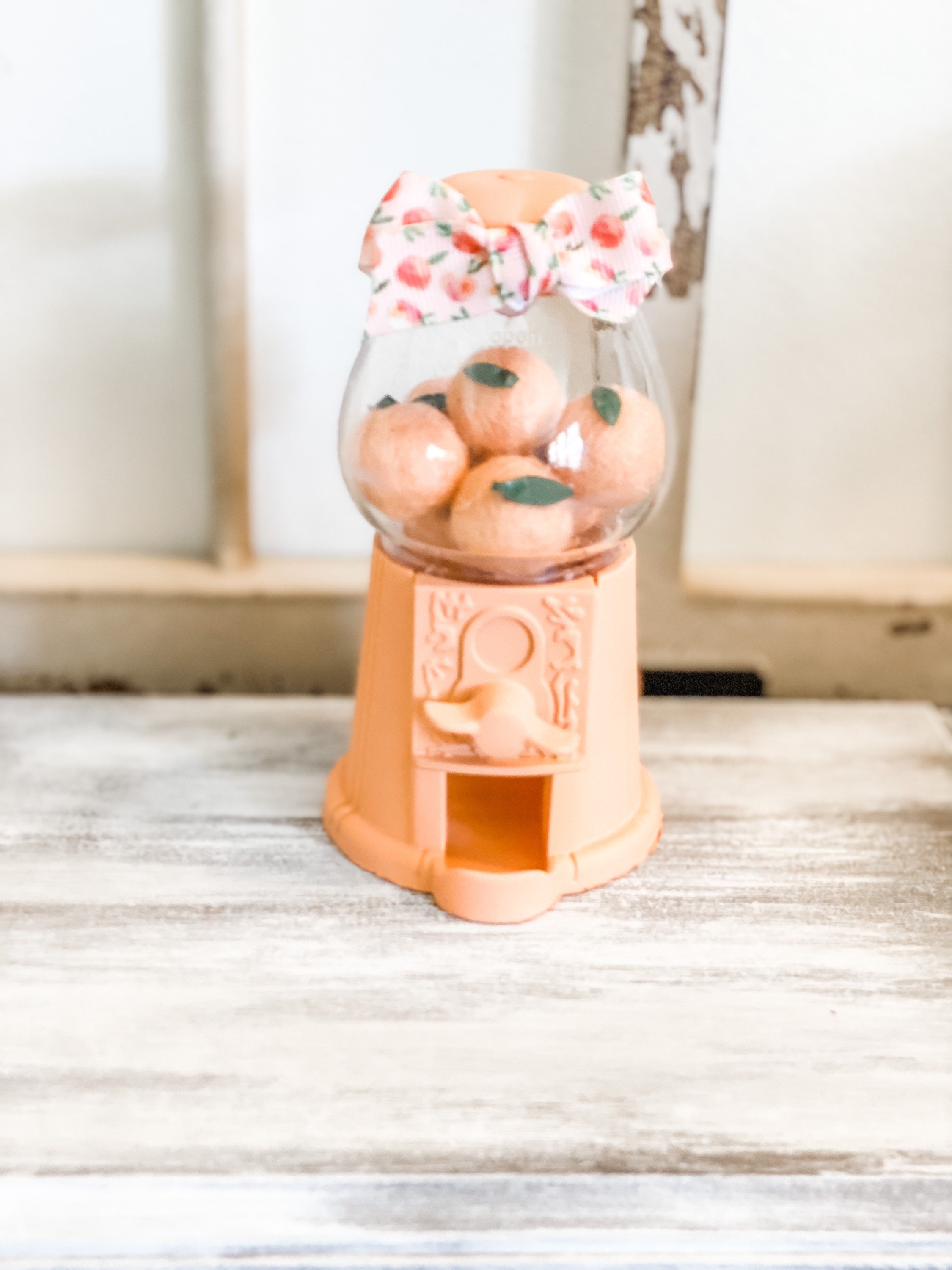 Gumball Machine Tiered Tray Decor Peach Gumball | Etsy