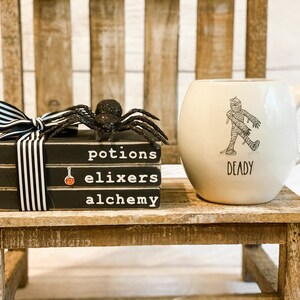 Witch Wooden Books, Mini Book Stack, Faux Book Bundle, Potions, Elixers ...