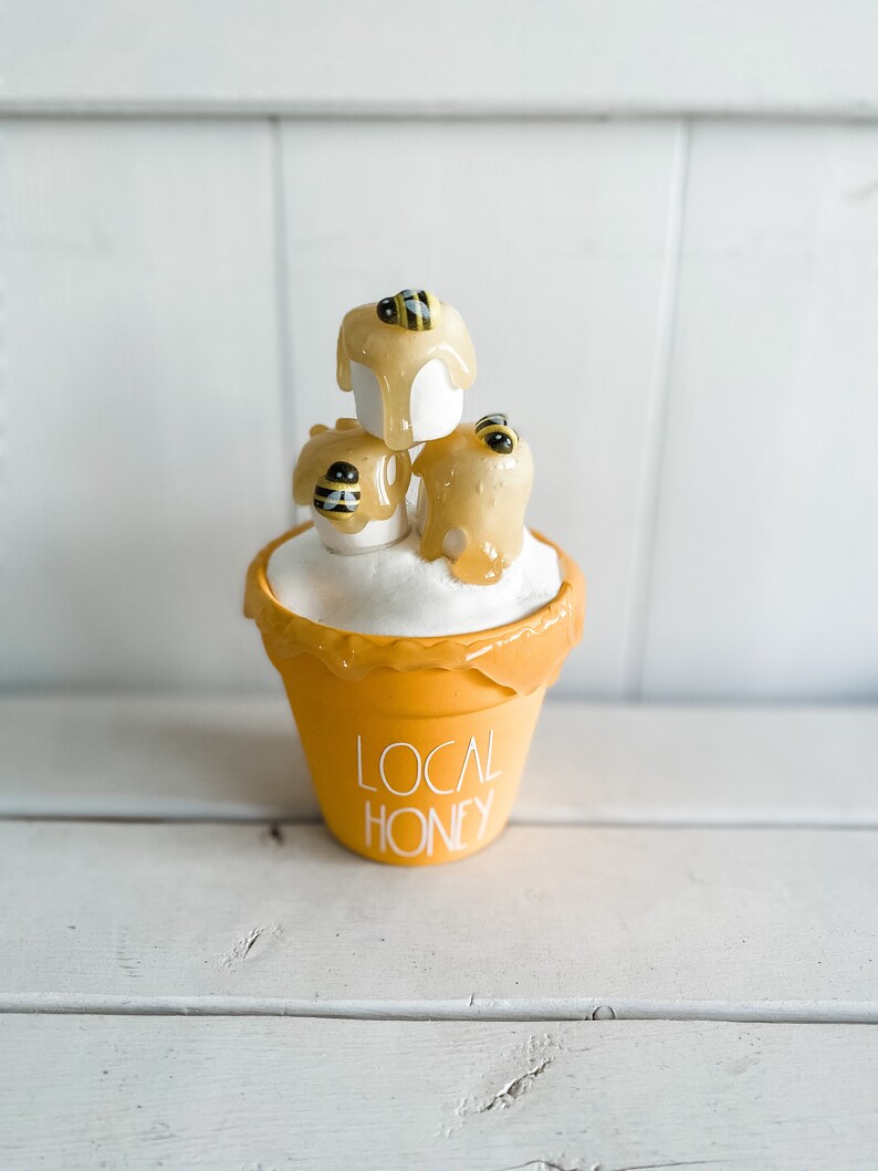 Mini Ceramic Bee Decor Honey Decor Honey Ceramic Potbee - Etsy