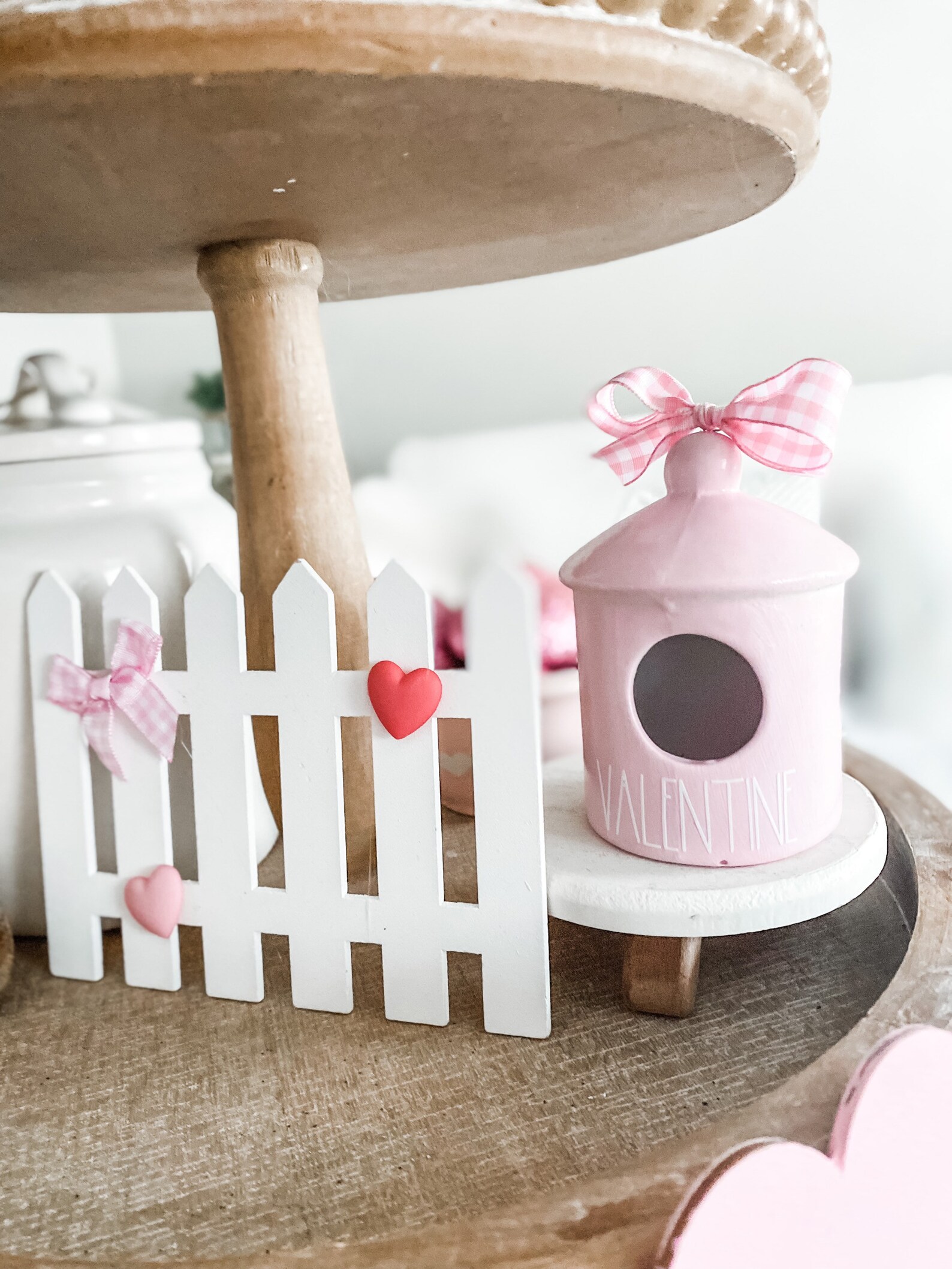 Pink Valentines Decor Bundle Set of 4 Valentines Tiered - Etsy