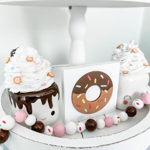 Donut Decor Bundle Tiered Tray Decor Rae Dunn Inspired - Etsy