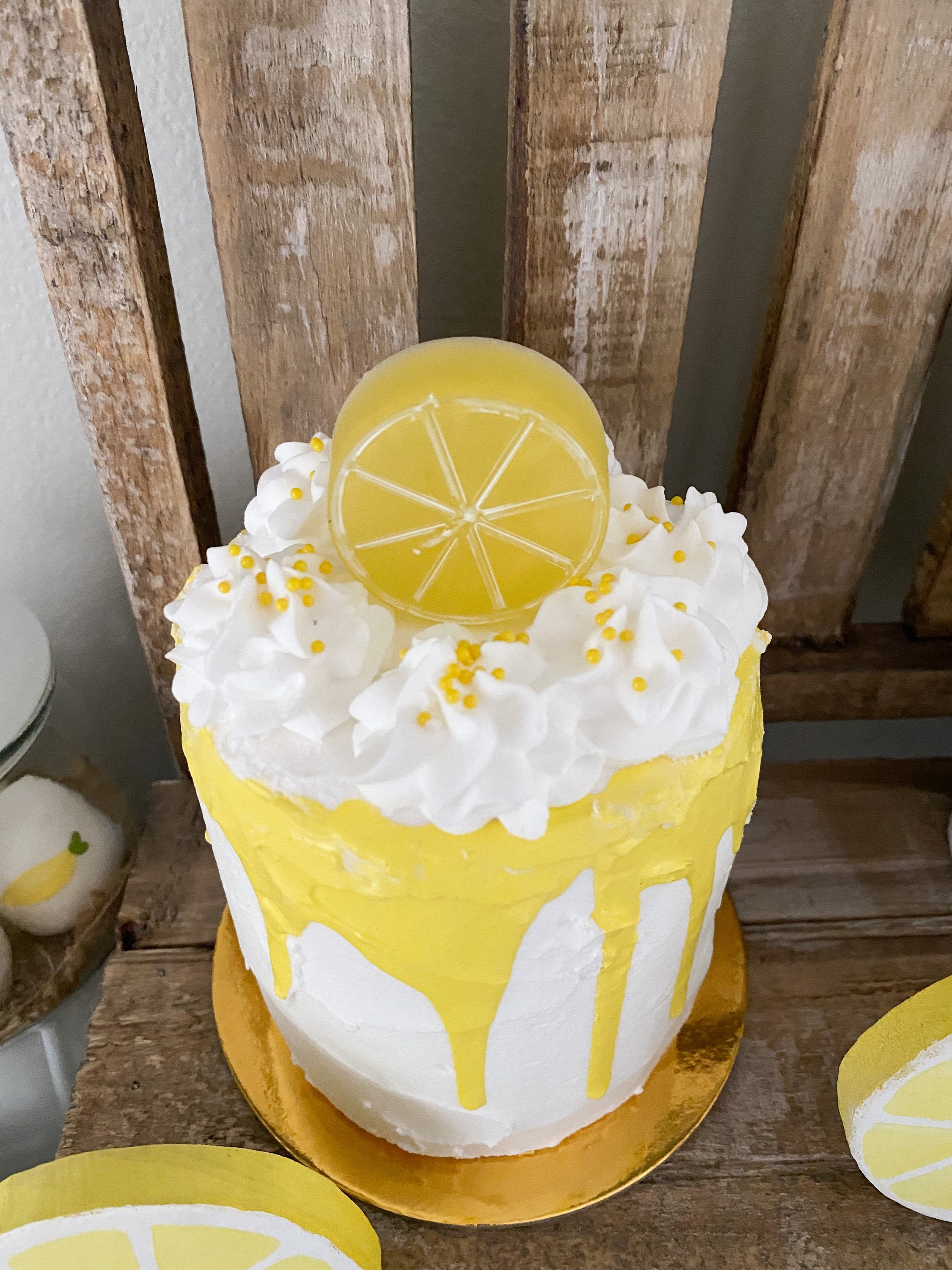 Faux Lemon Cake mini Fake Lemon Cake Mini Lemon Cake faux - Etsy