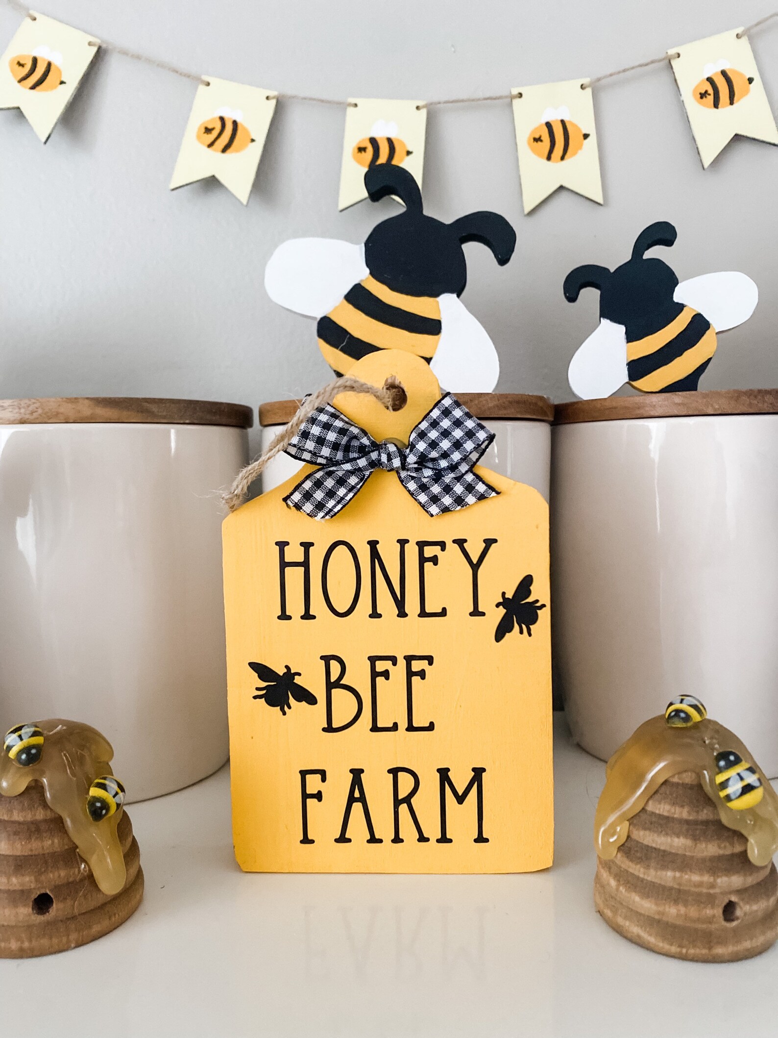 Wooden Bee Cut Outs Wood Bee Stands Alone Hand Cut Bee | Etsy