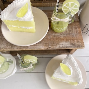 Faux Lemon Cake Fake Lemon Cake Slice Mini Lemon Cake faux Food Lemon ...