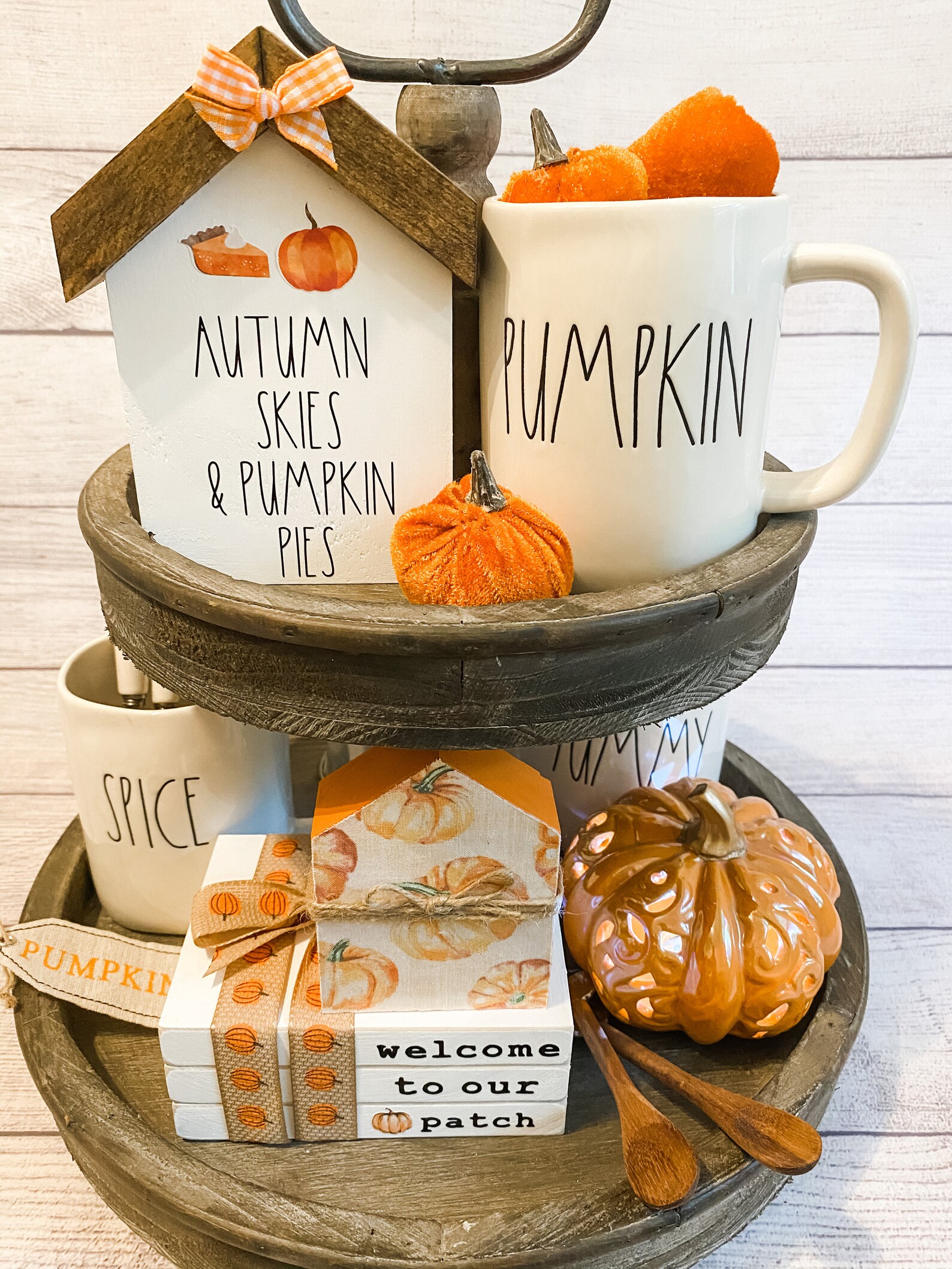 Pumpkin Wood Books Wooden Books Mini Book Bundle Welcome to - Etsy