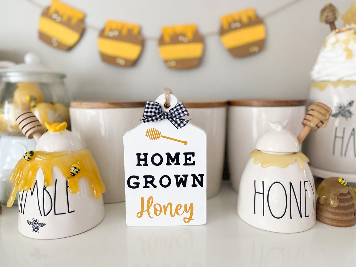 Honey Mini Bundle Spring Decor Bundle Bee Tiered Tray Bee | Etsy
