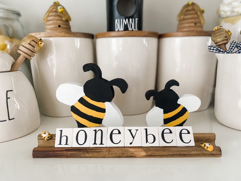 Bee Mini Bundle Spring Decor Bundle Bee Tiered Tray Bee - Etsy