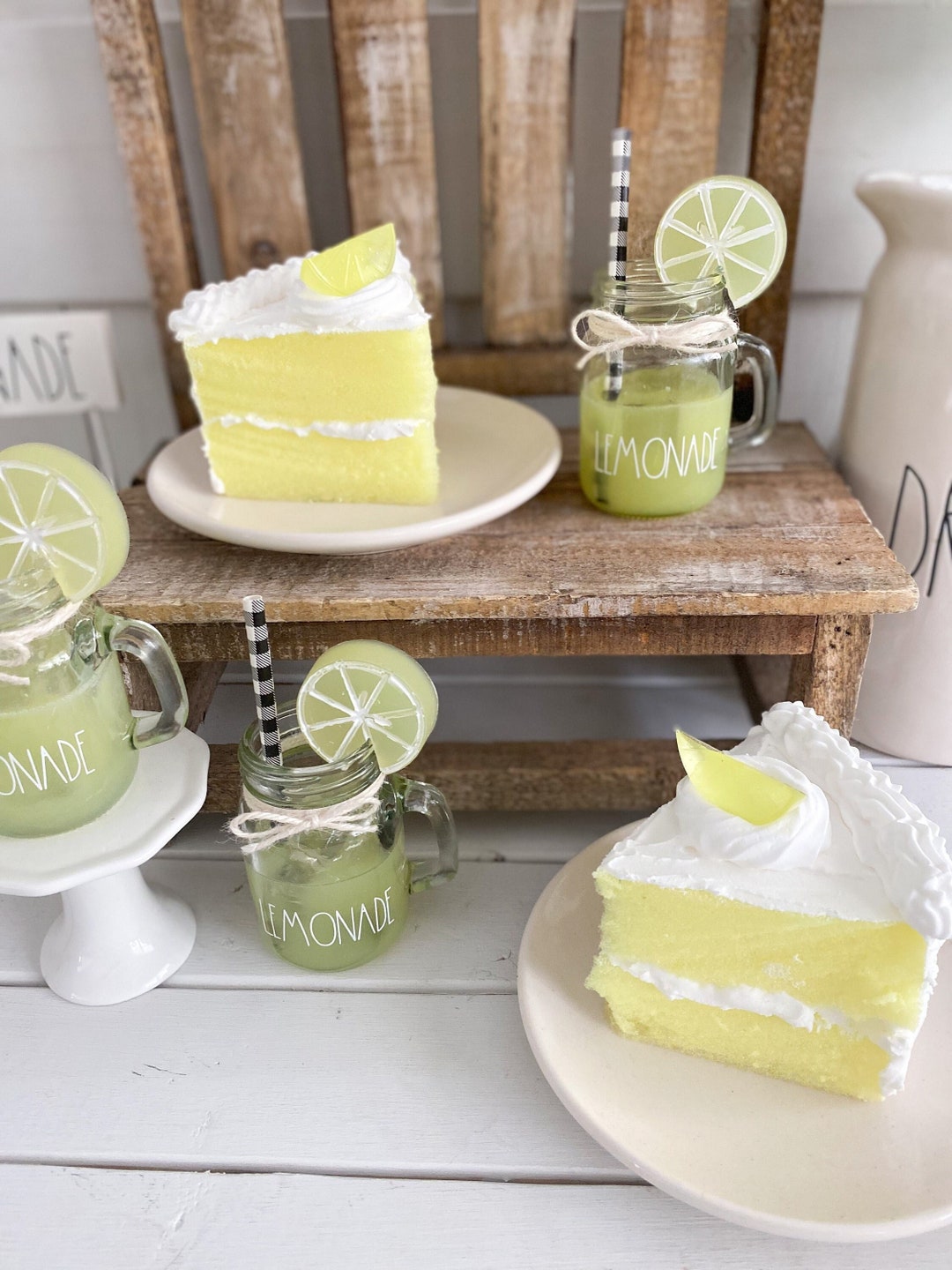 Faux Lemon Cake | Fake Lemon Cake Slice | Mini Lemon Cake |faux Food ...