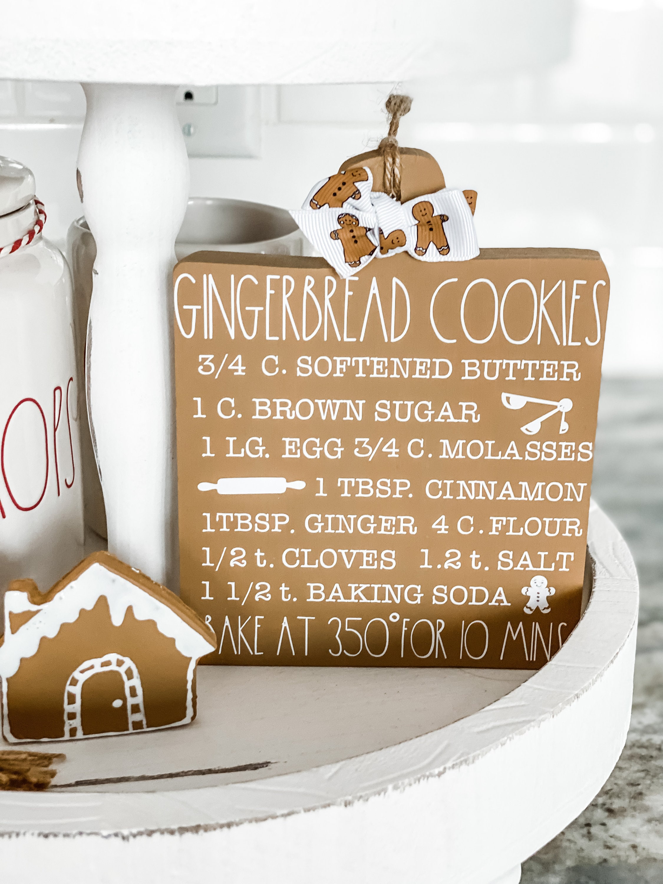 Gingerbread Kitchen Decor | Gingerbread Bundle | Set of 4 | Gingerbread ...