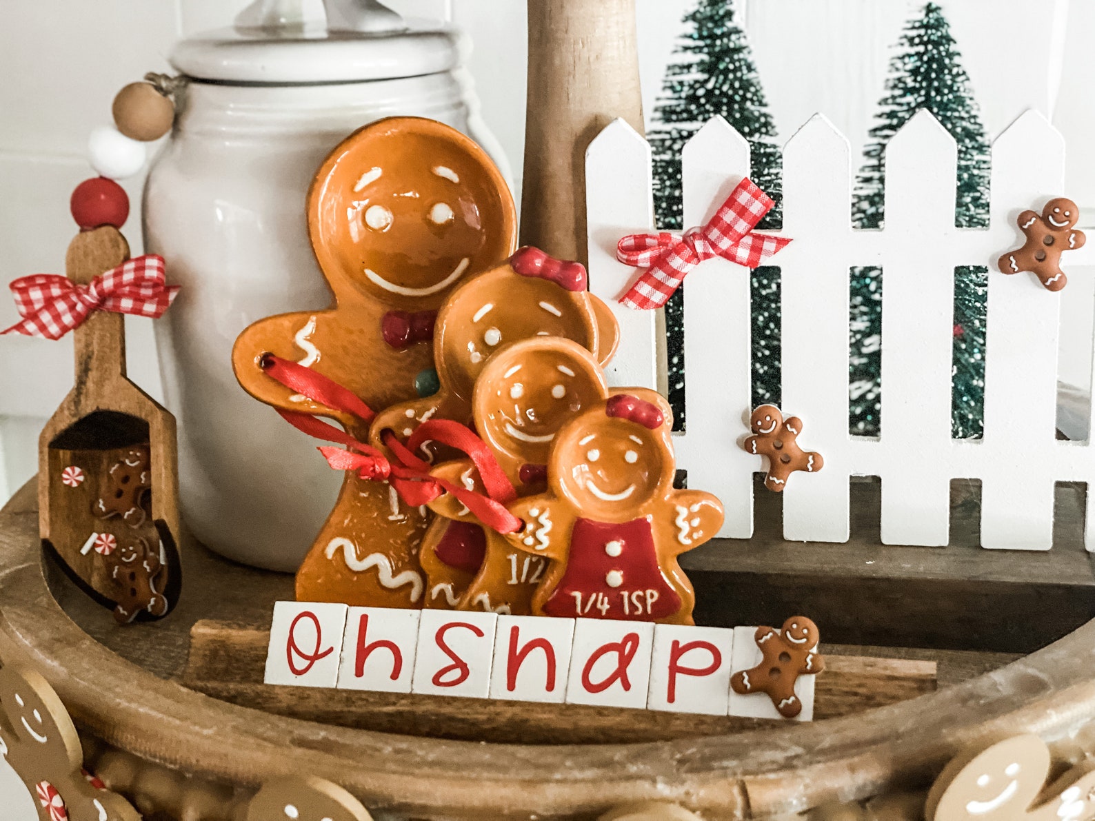 Mini Tiered Tray Fence Gingerbread Mini Fence Gingerbread | Etsy