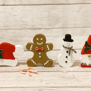 Wooden Gingerbread Man, Stands Alone, Bundle Options,tiered Tray Decor ...