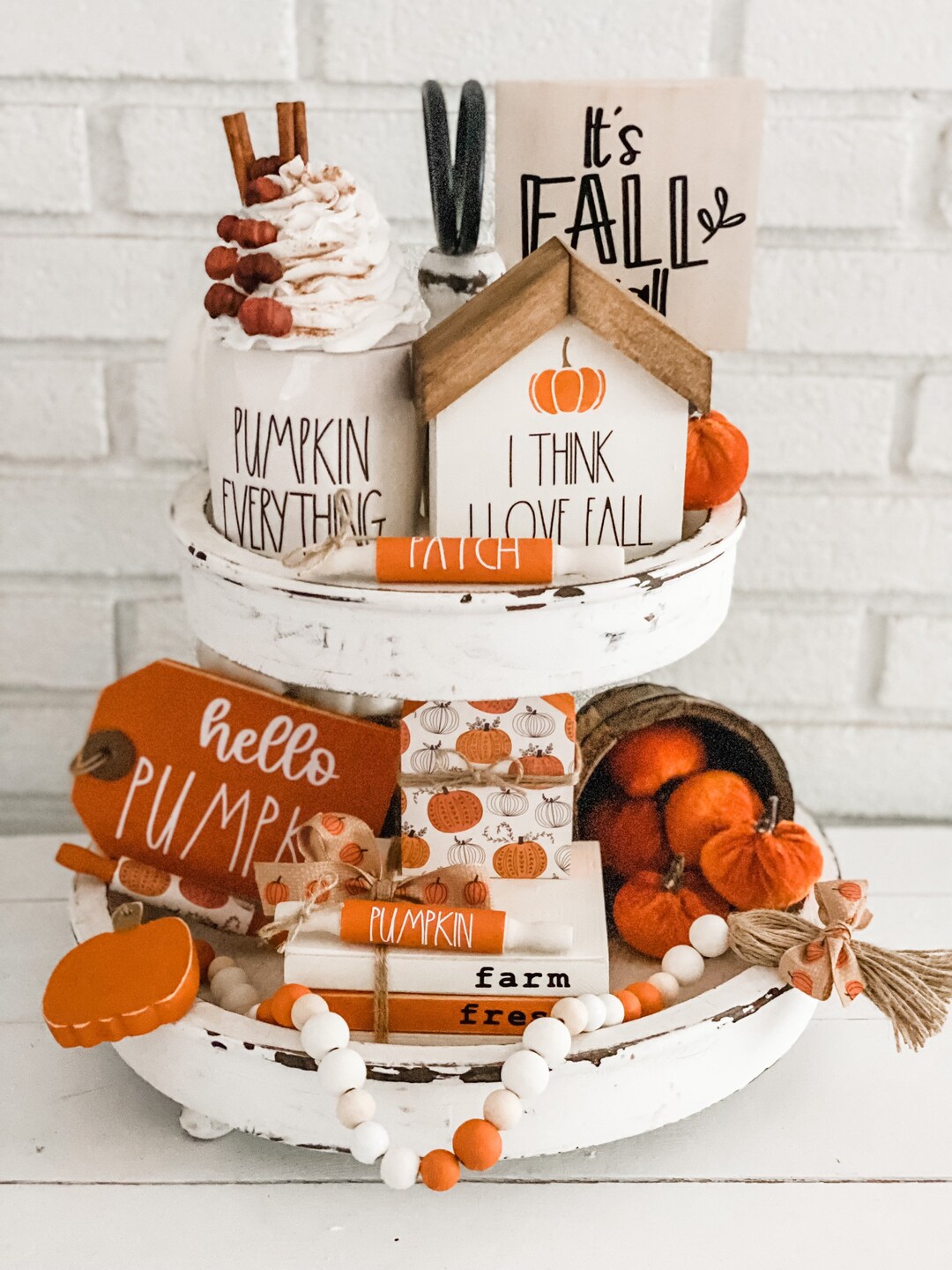 Fall Tiered Tray / Fall Tiered Tray Decor / Fall Tiered Tray Bundle ...