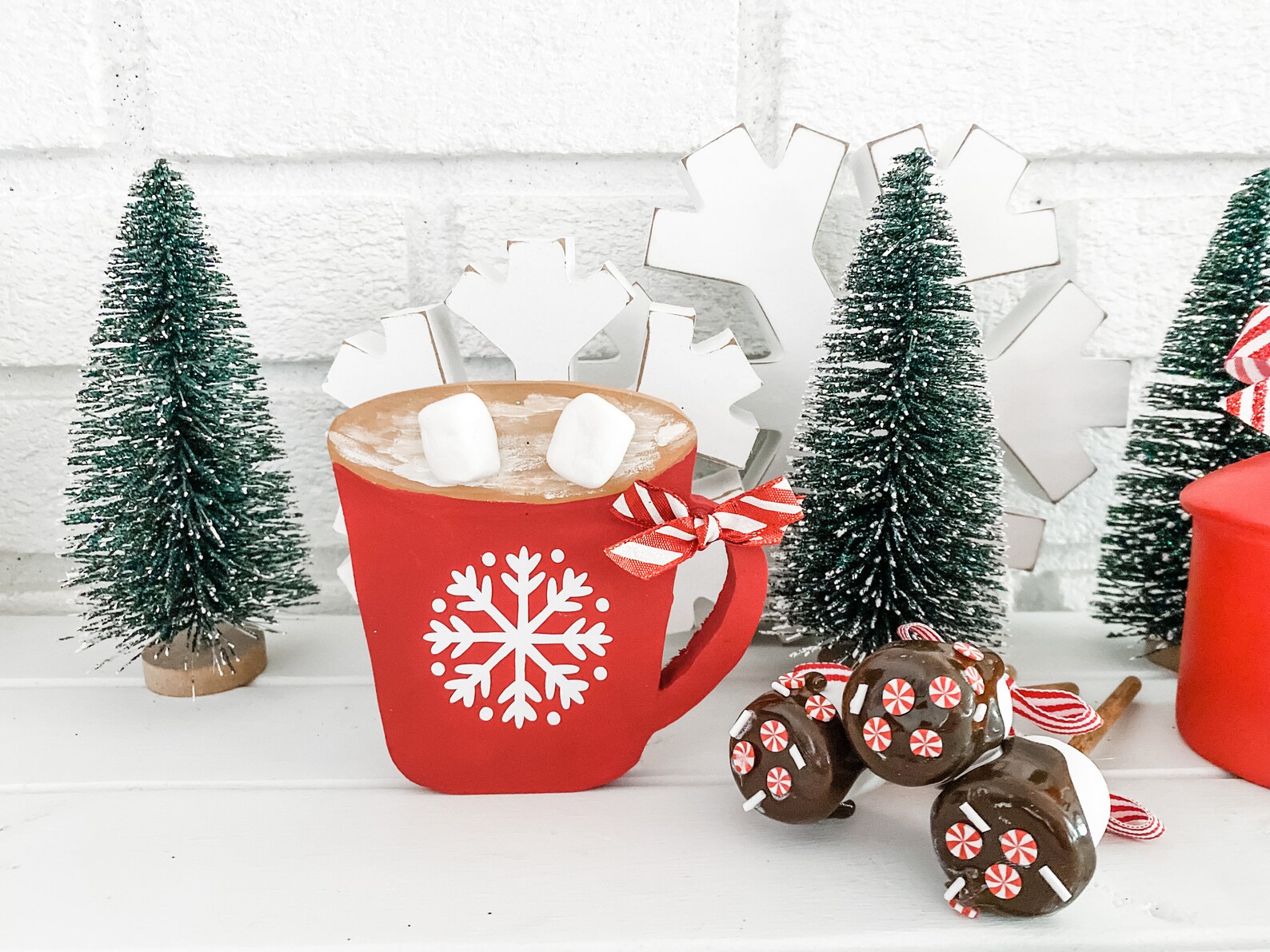 Candy Cane Mini Bundle Set of 4 Candy Cane Tiered Tray - Etsy