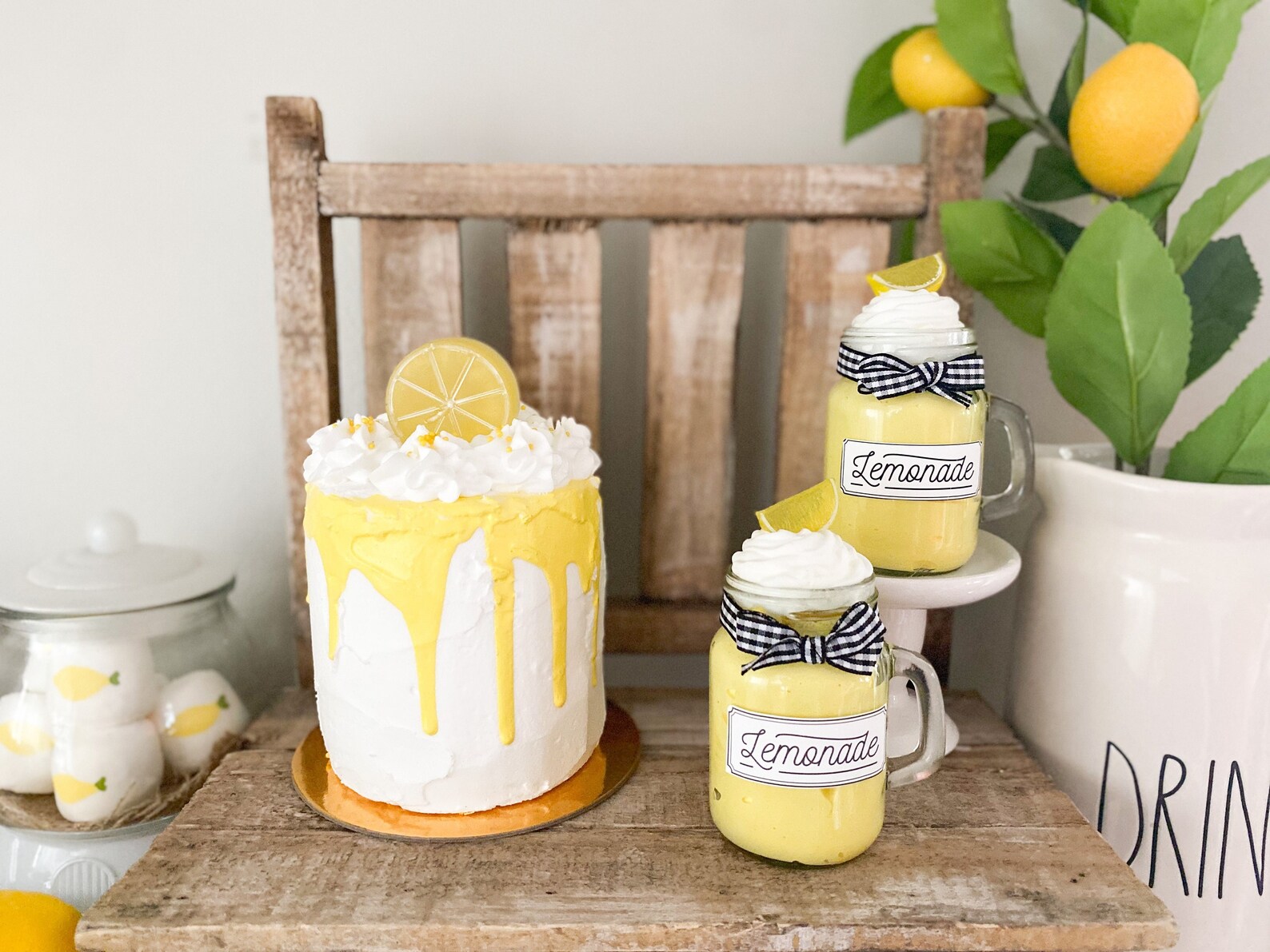 Faux Lemon Cake mini Fake Lemon Cake Mini Lemon Cake faux - Etsy