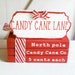 Candy Cane Lane Sign Candy Cane Tiered Tray Decor HAND Cutstands Alone ...