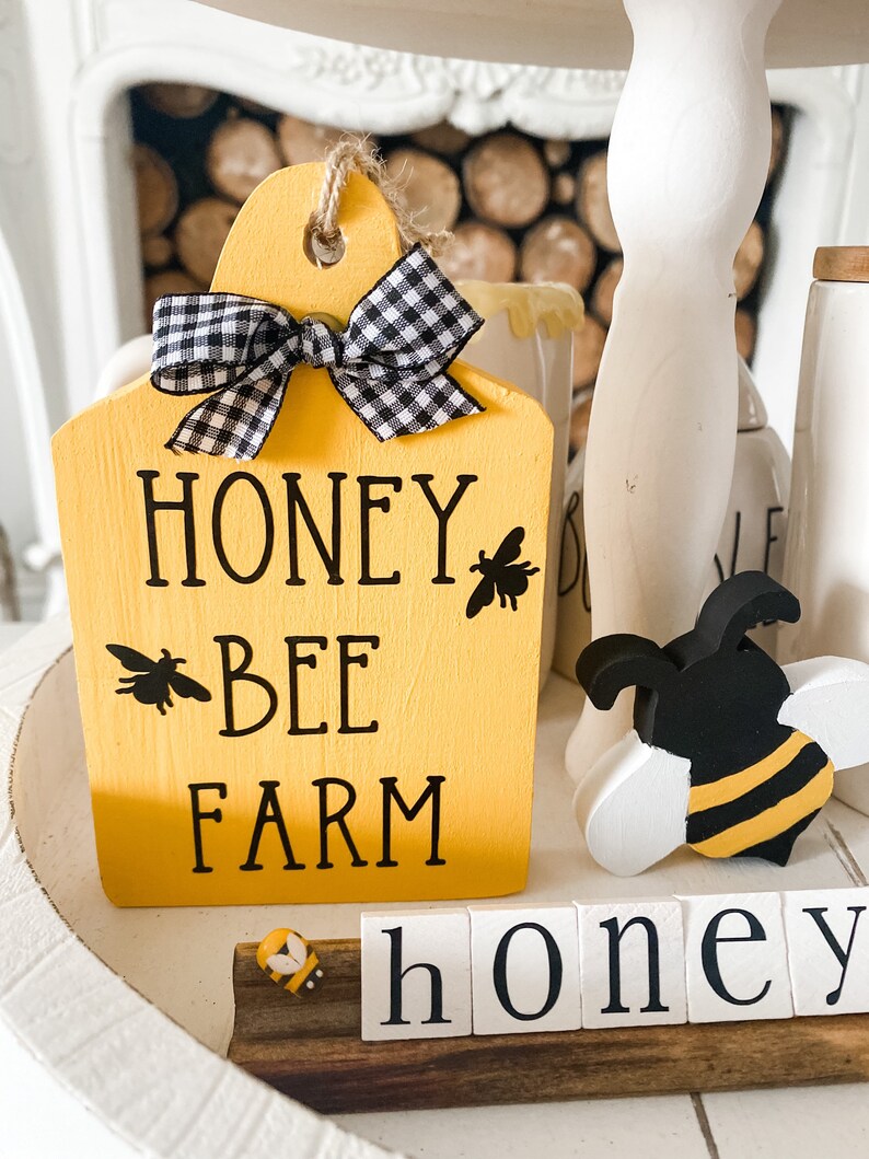 Bee Decor Bundle Set of 4 Bee Tiered Tray Decor Bee Decor - Etsy