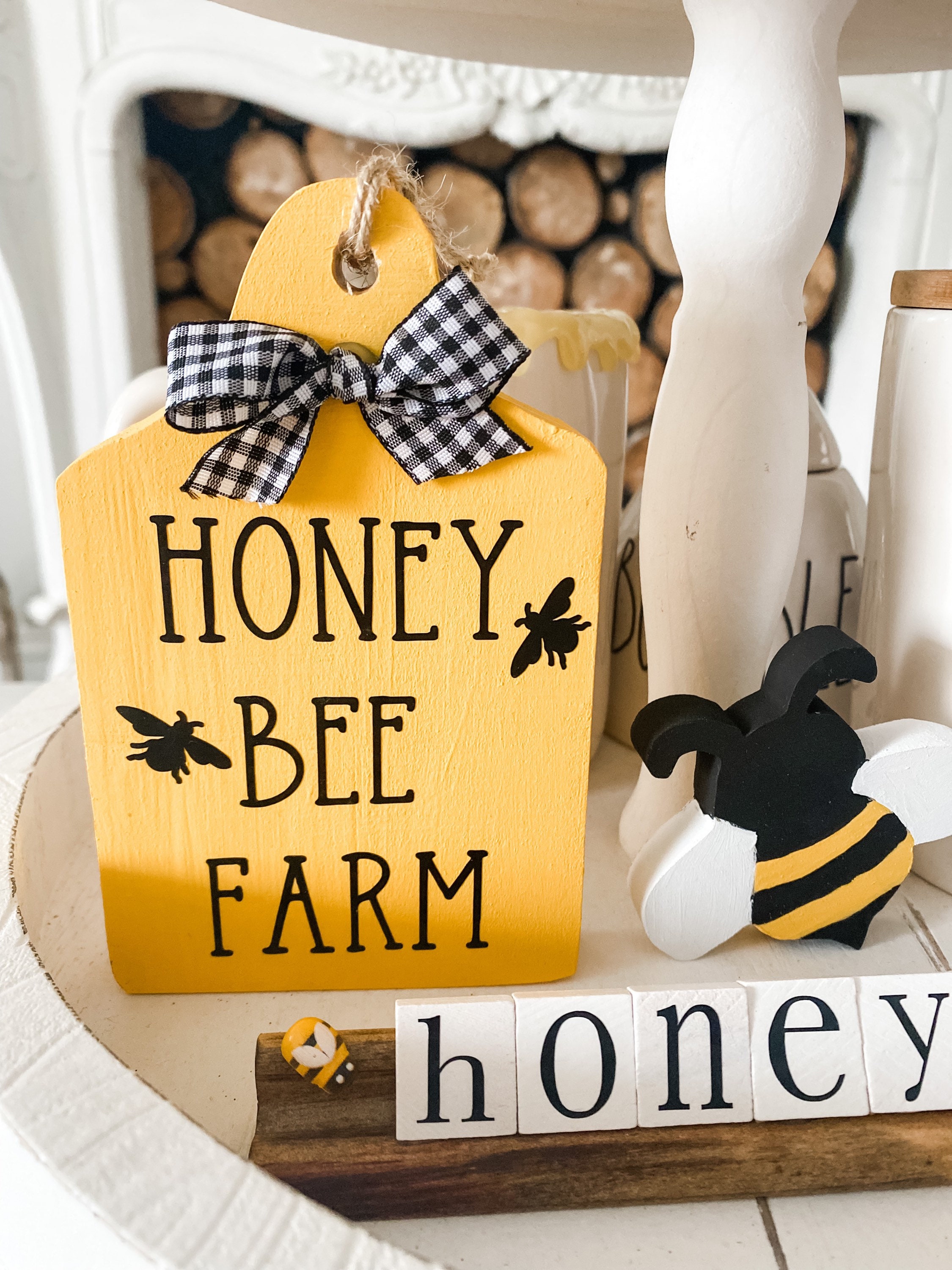 Bee Decor Bundle Set of 4 Bee Tiered Tray Decor Bee Decor - Etsy