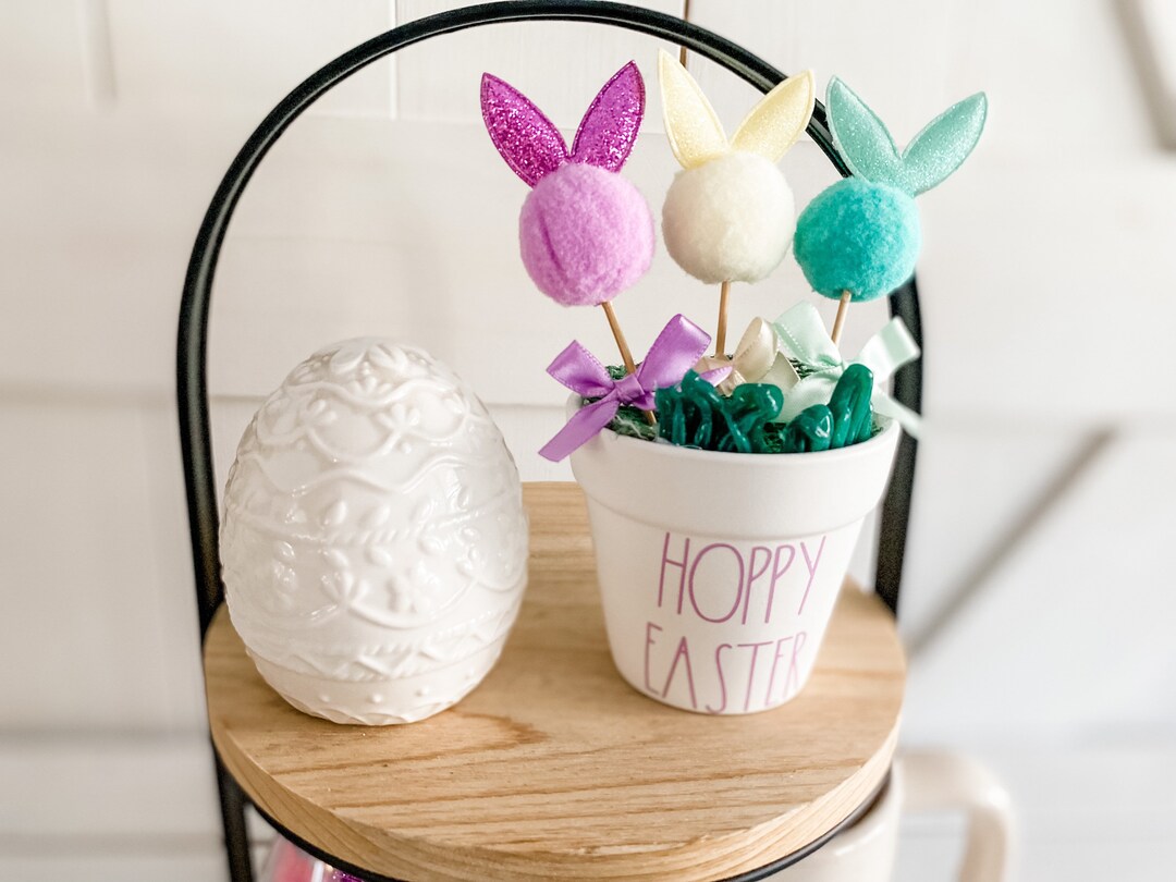 Mini Ceramic Pot, Easter Ceramic Pot , Peep Ceramic Pot, Easter Bunny ...