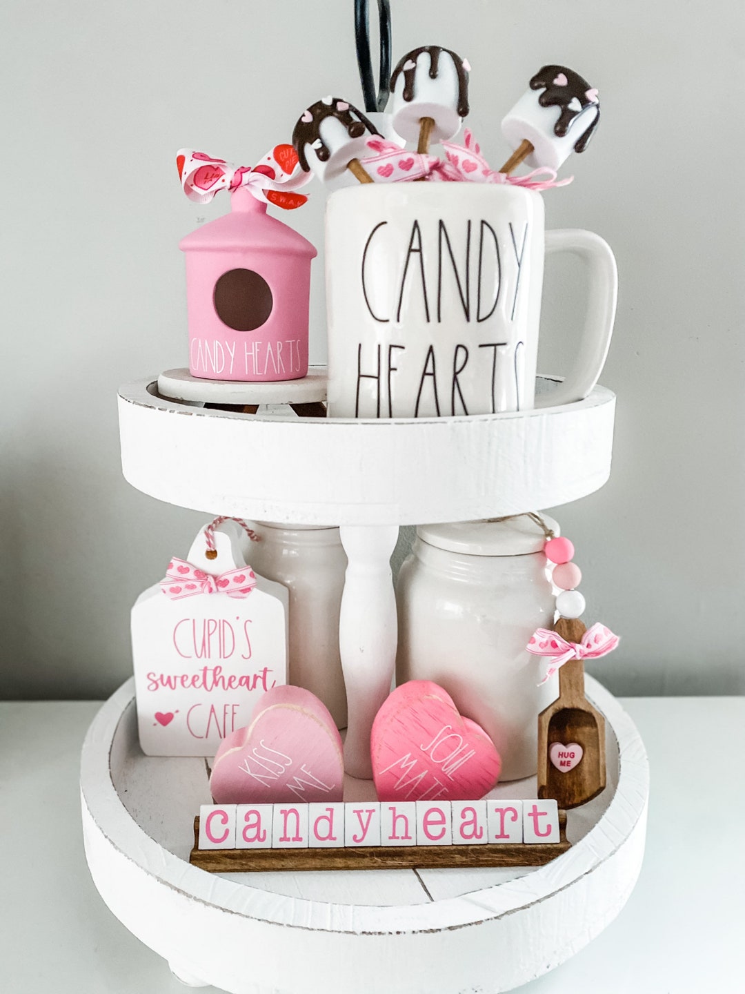 Pink Valentines Day Mini Bundle, Candy Heart Decor Bundle, Valentines ...