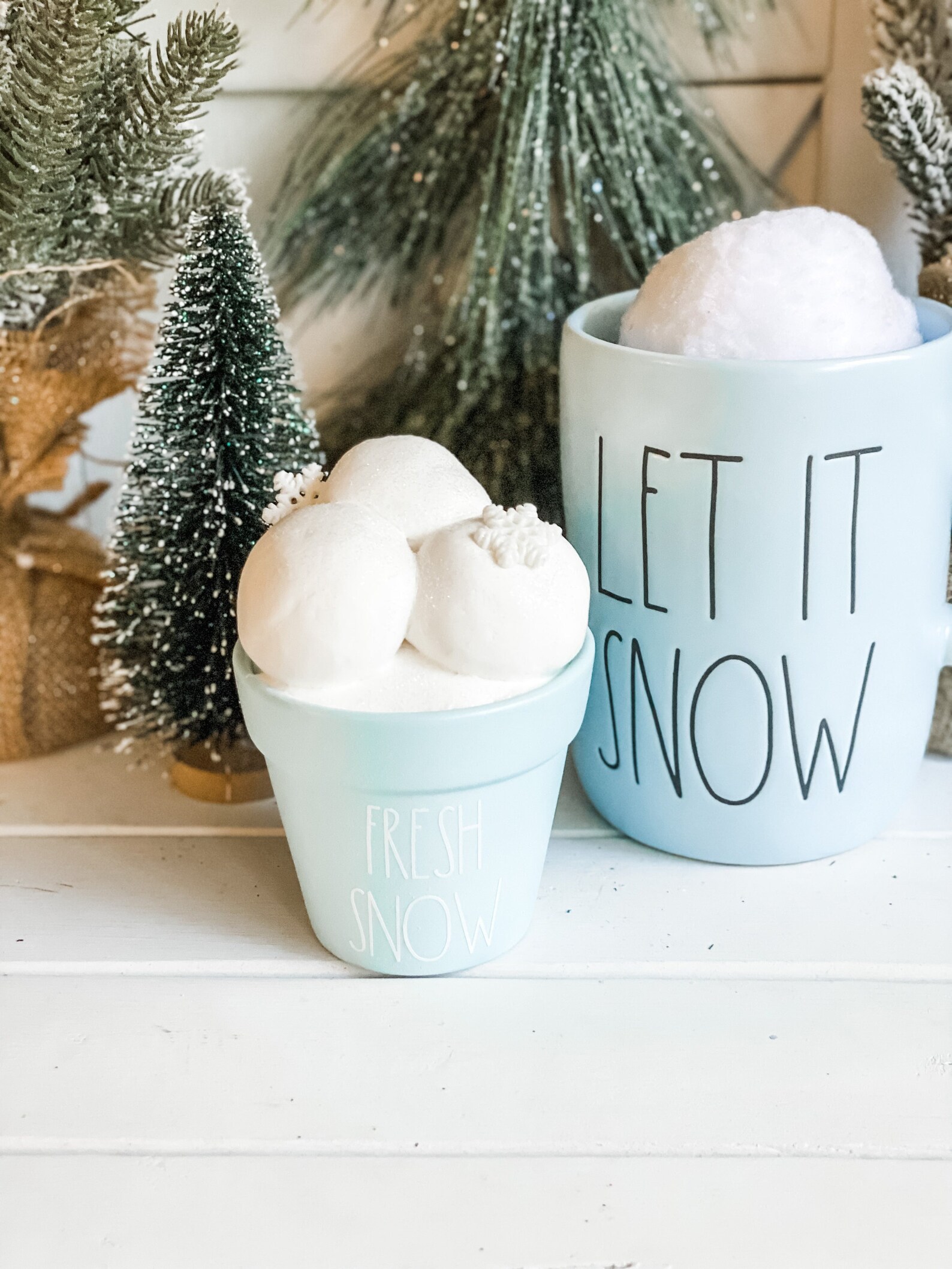 Mini Ceramic Pot Ceramic Pot Snow Ceramic Pot Winter - Etsy