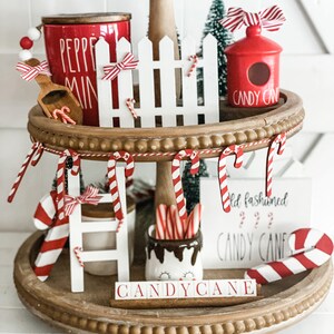 Candy Cane Mini Ladder Mini Ladder Candy Cane Tiered Tray - Etsy