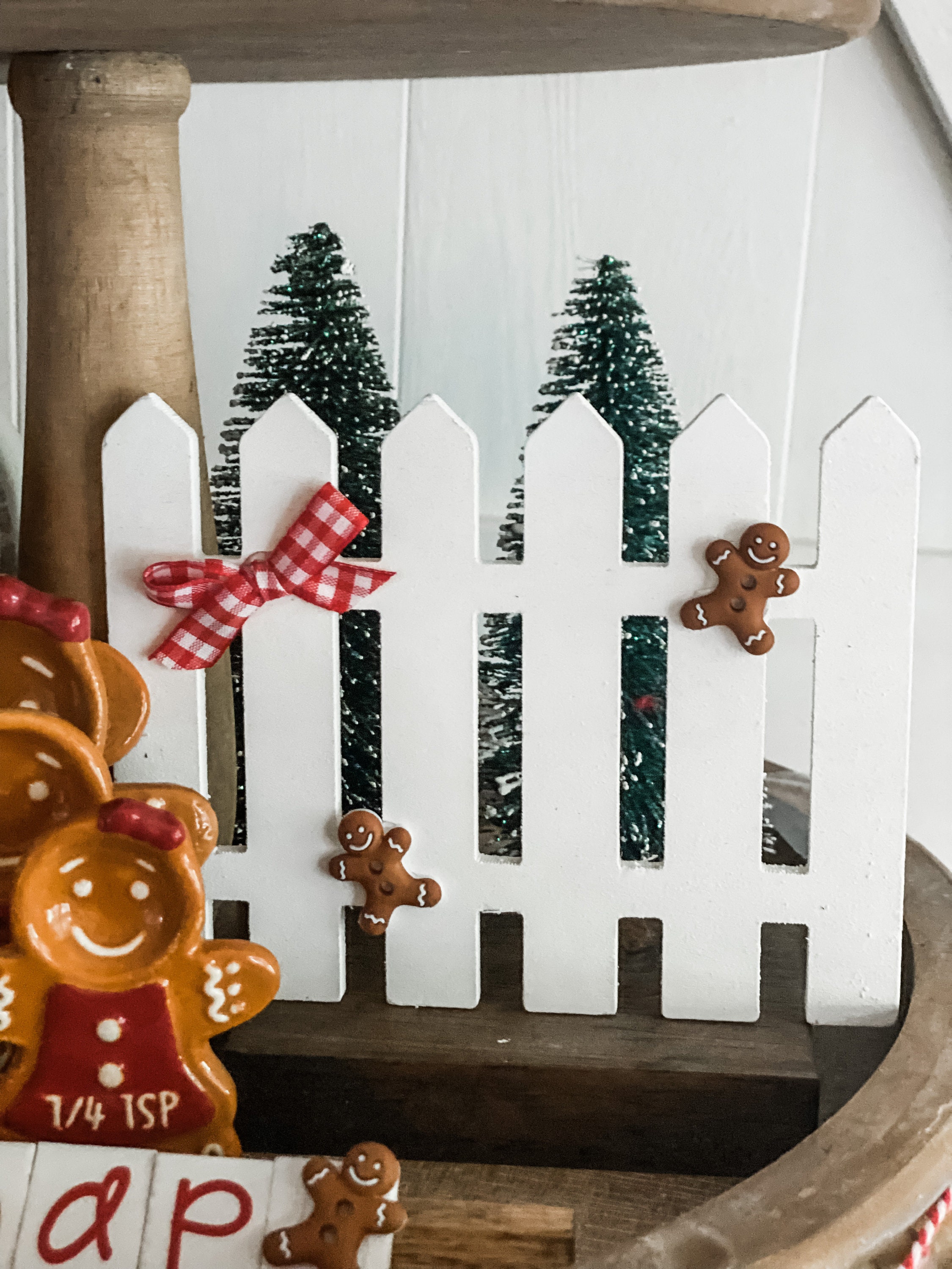 Mini Tiered Tray Fence Gingerbread Mini Fence Gingerbread | Etsy