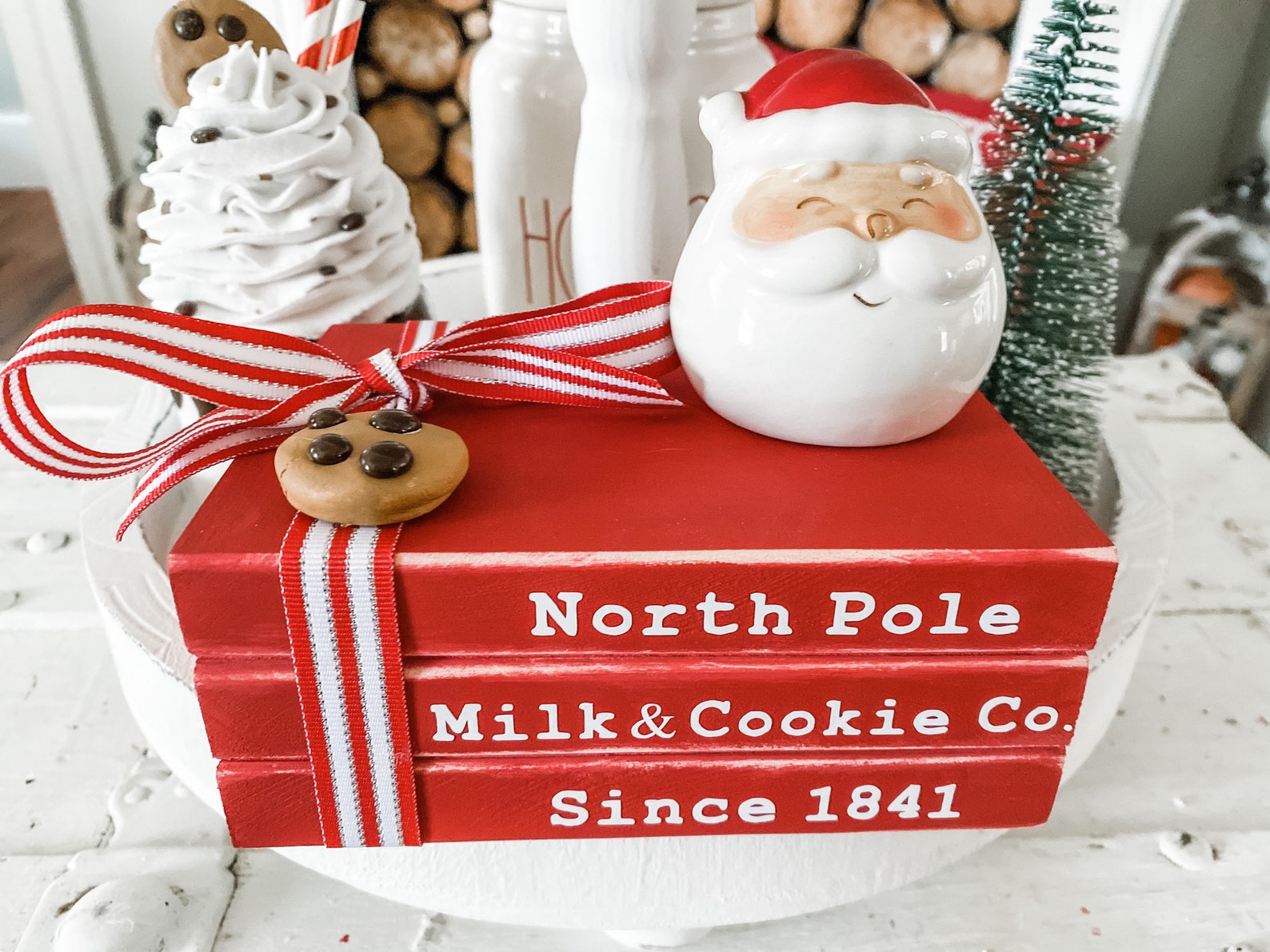 Santas Cookies Tiered Tray Decor Bundle Christmas Bundle - Etsy