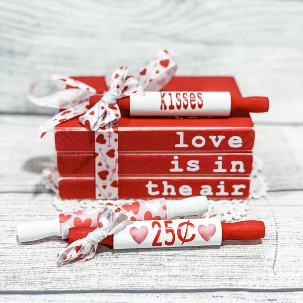Valentine Stack Books - Etsy