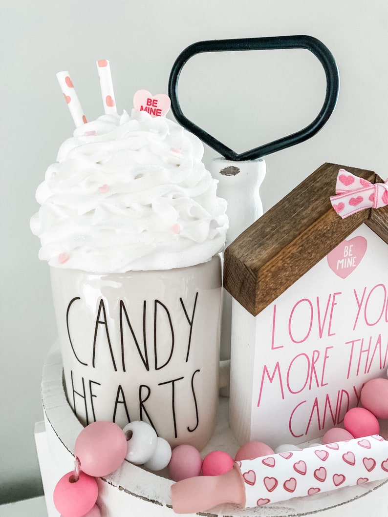 Candy Hearts Tiered Tray Decor Bundle Valentines Day - Etsy