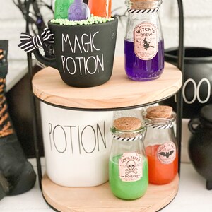 Witch Potion Fake Potion Halloween Decor Halloween Tiered Tray Decor ...