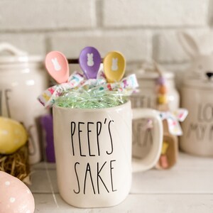 Mini Wooden Peep Spoons tiered Tray Decor Coffee Bar Decor Easter Decor ...