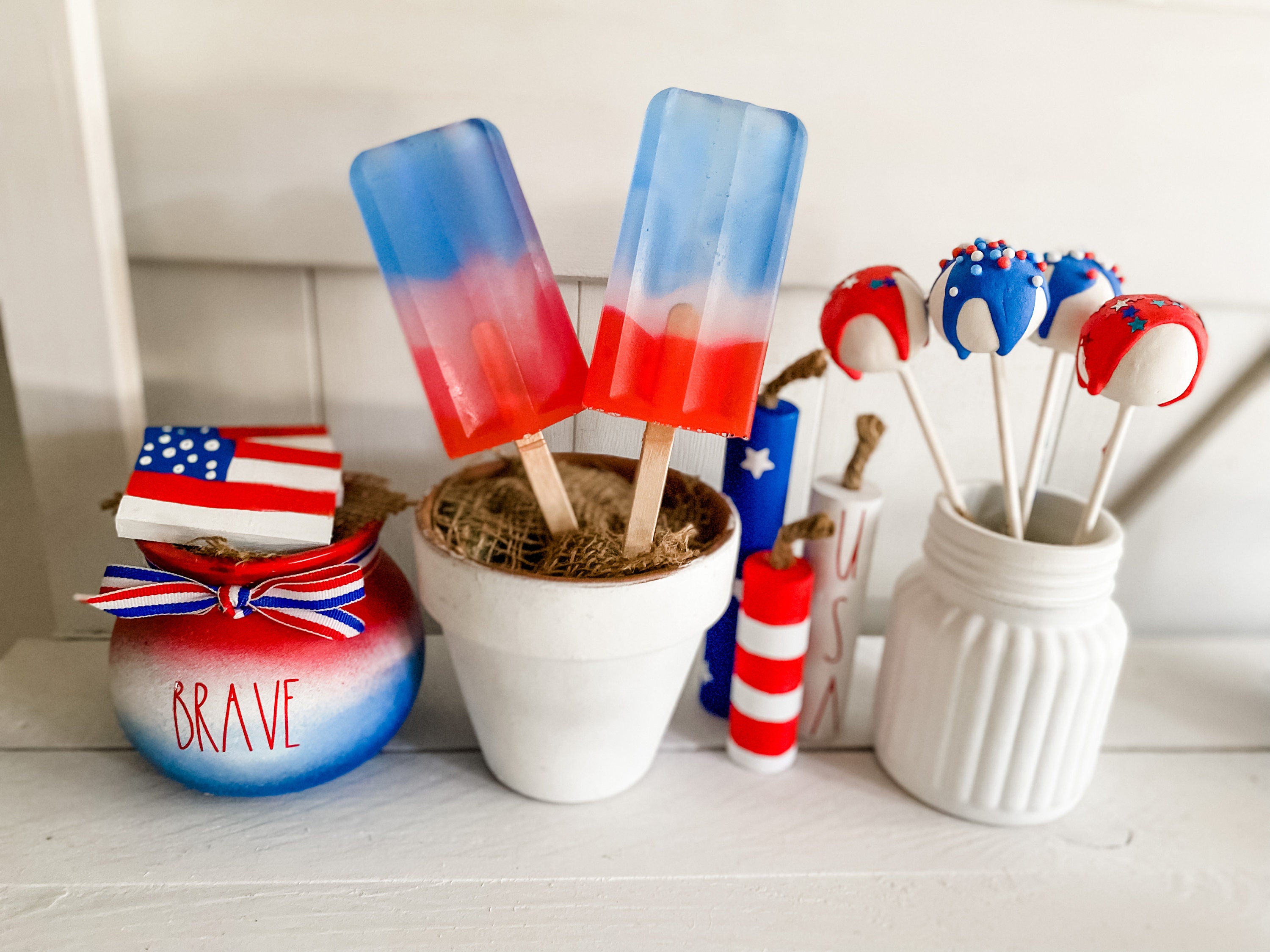 Faux Popsicle|Fake Patriotic Popsicle | Fake Americana food| Fake Food ...