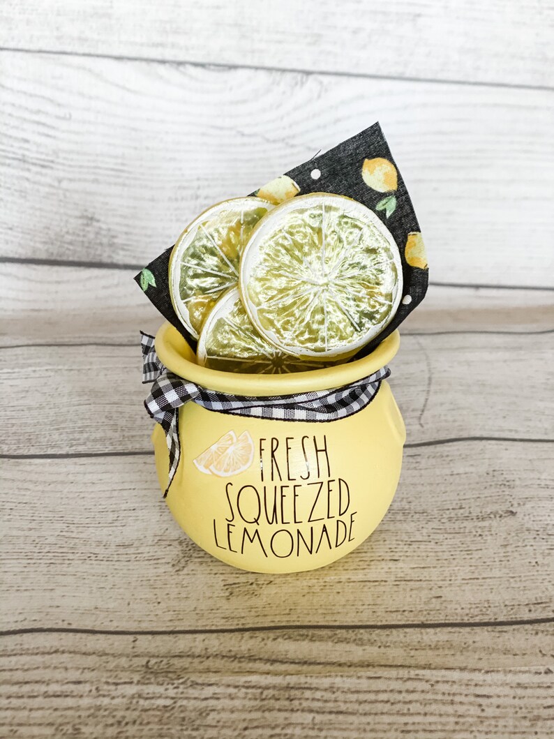 Mini Ceramic Decor Tiered Tray Decor Ceramic Jar Lemon - Etsy
