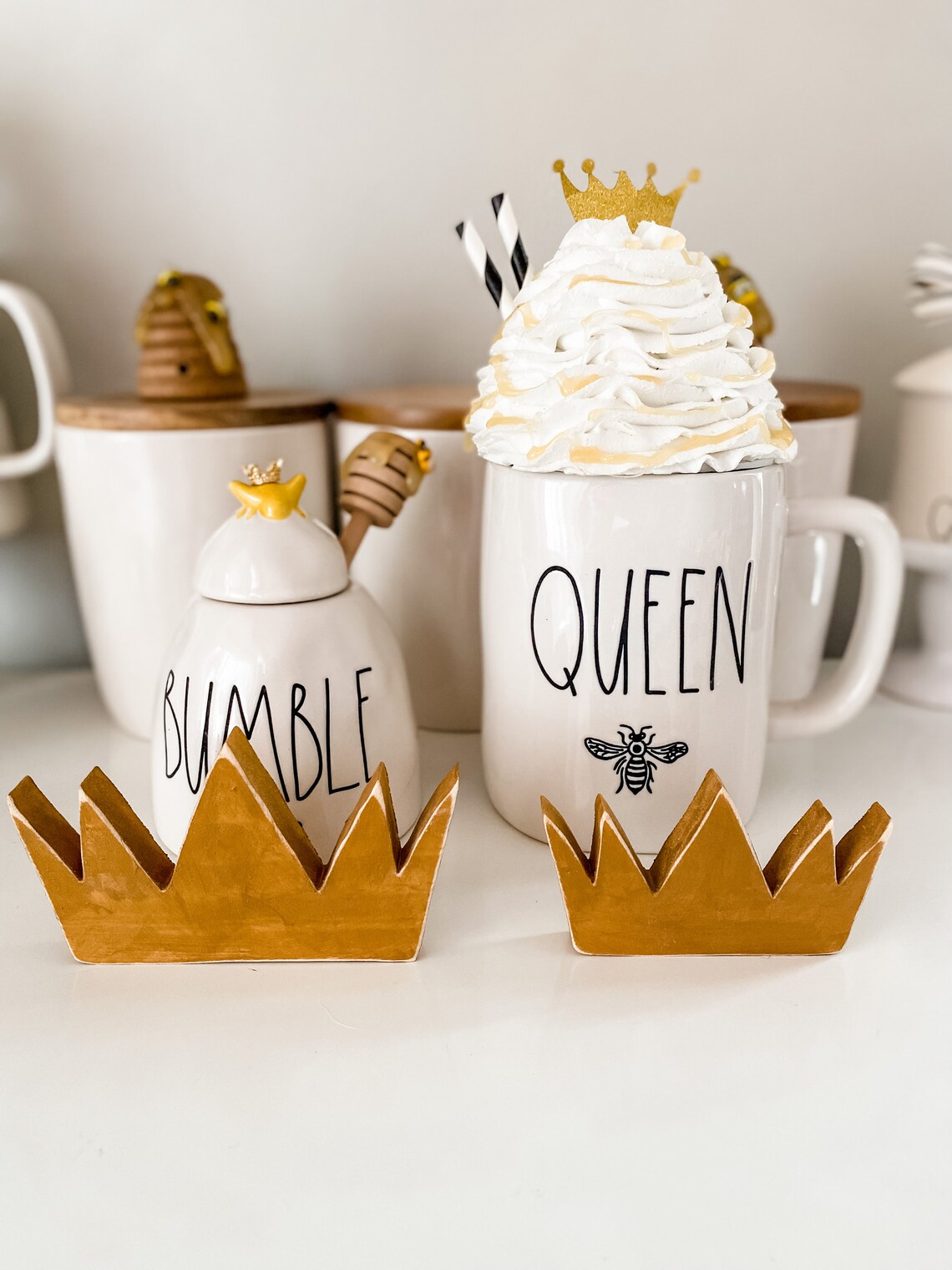 Queen Bee Mini Bundle Spring Decor Bundle Queen Bee Tiered | Etsy