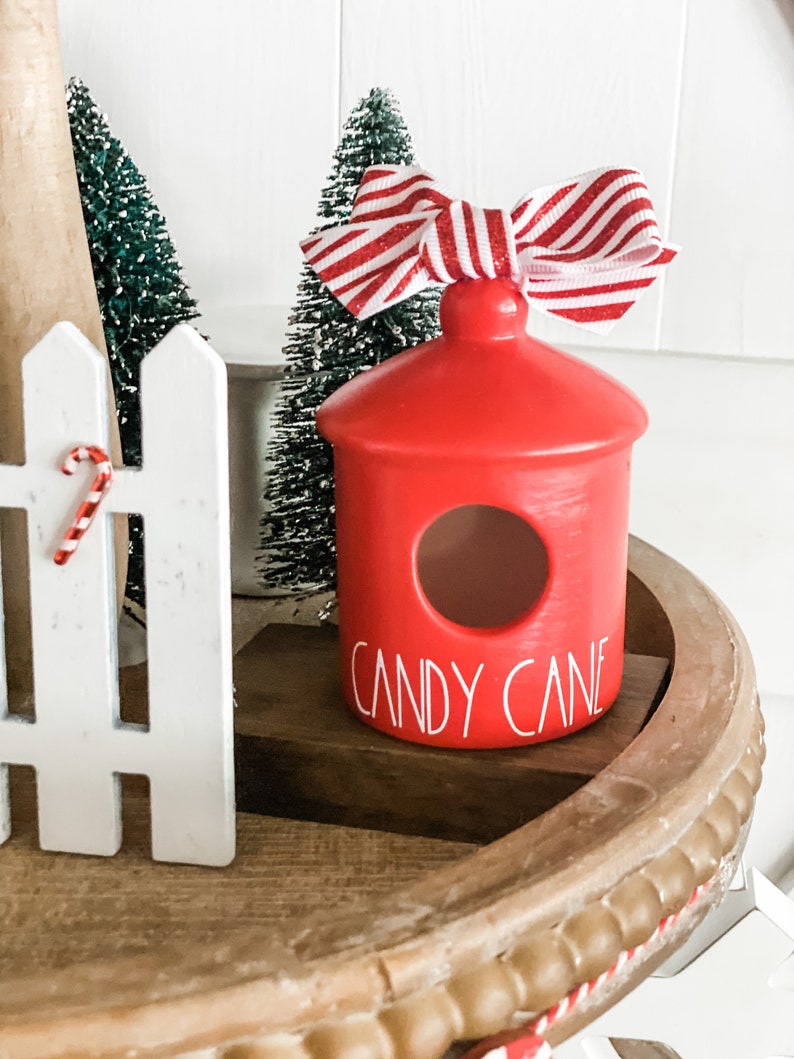 Candy Cane Mini Bundle Set of 4 Candy Cane Tiered Tray | Etsy