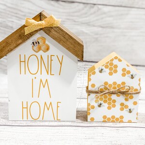 Honey Bee Decor Bundle Bee Tiered Tray Bundle Honey Decor Bee Wood ...
