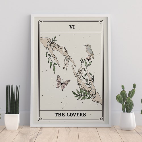 The Lovers Tarot Card Png - Etsy
