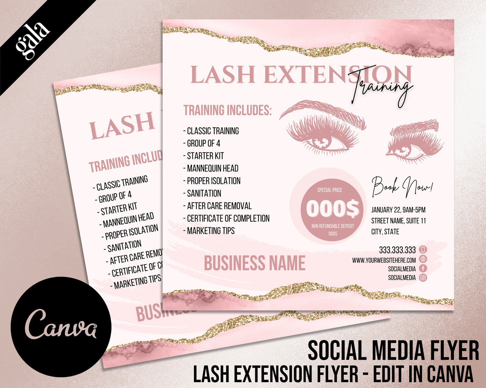 Lashes Flyer Lash Training Course Lash Class Lash Extension - Etsy