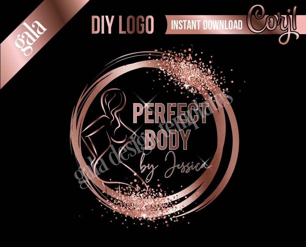 DIY Logo Template Body Sculpting Logo Design Waist Trainer | Etsy