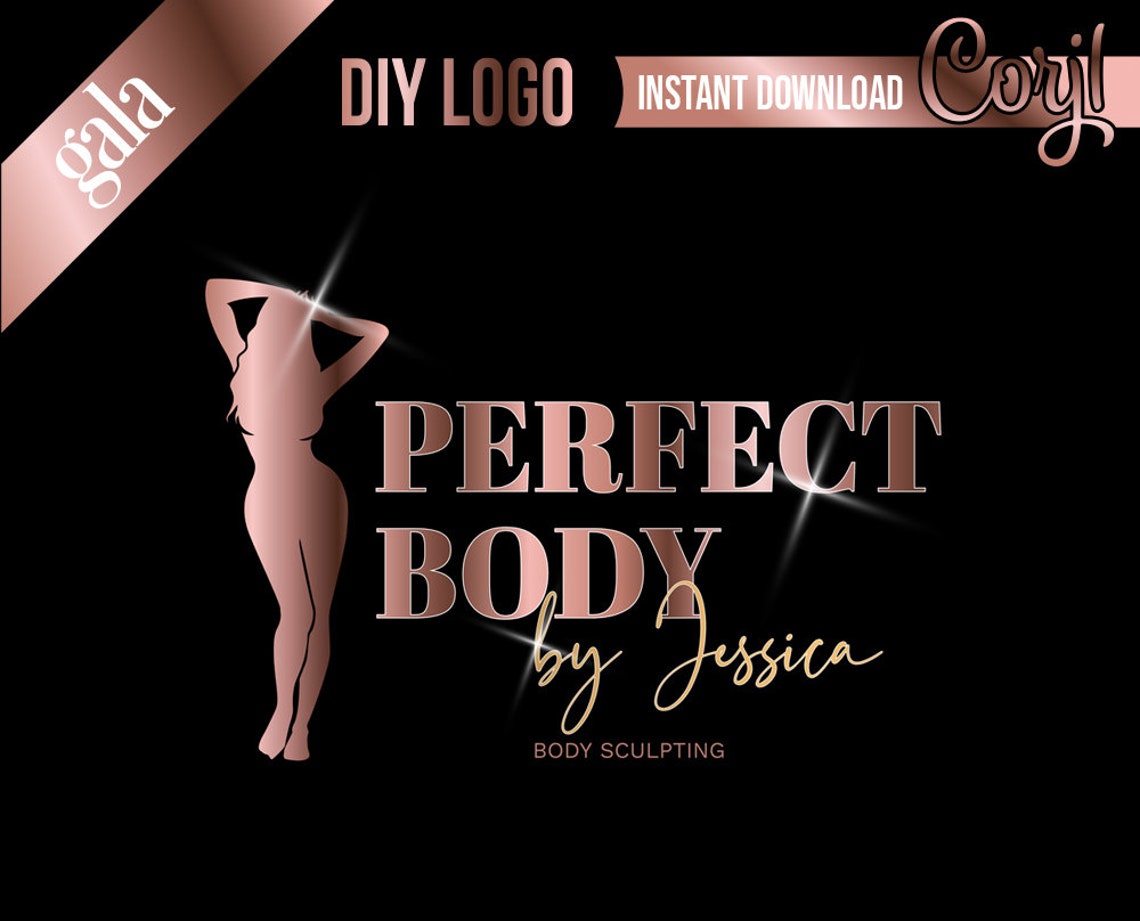 DIY Logo Template Body Sculpting Logo Design Waist Trainer | Etsy