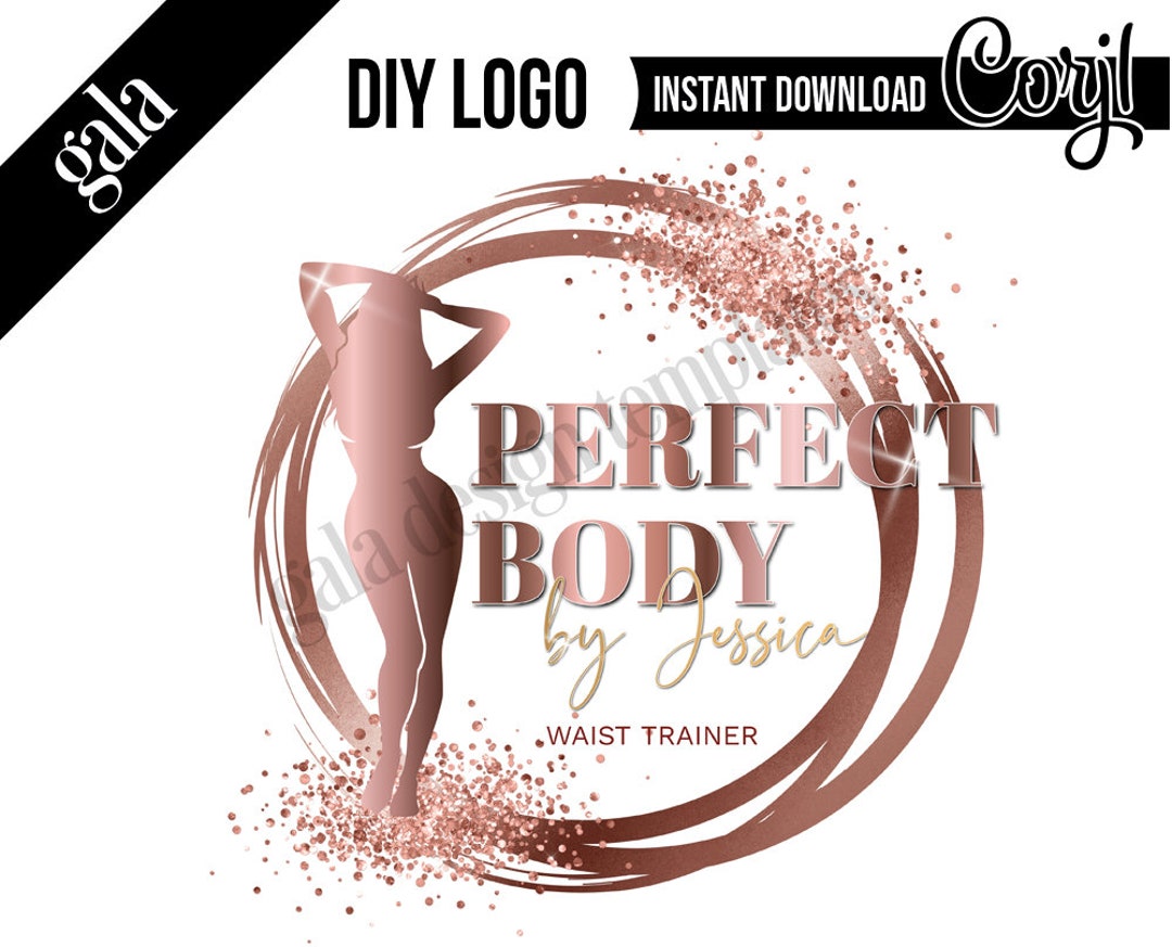 DIY Logo Template, Body Sculpting Logo Design, Waist Trainer Logo ...