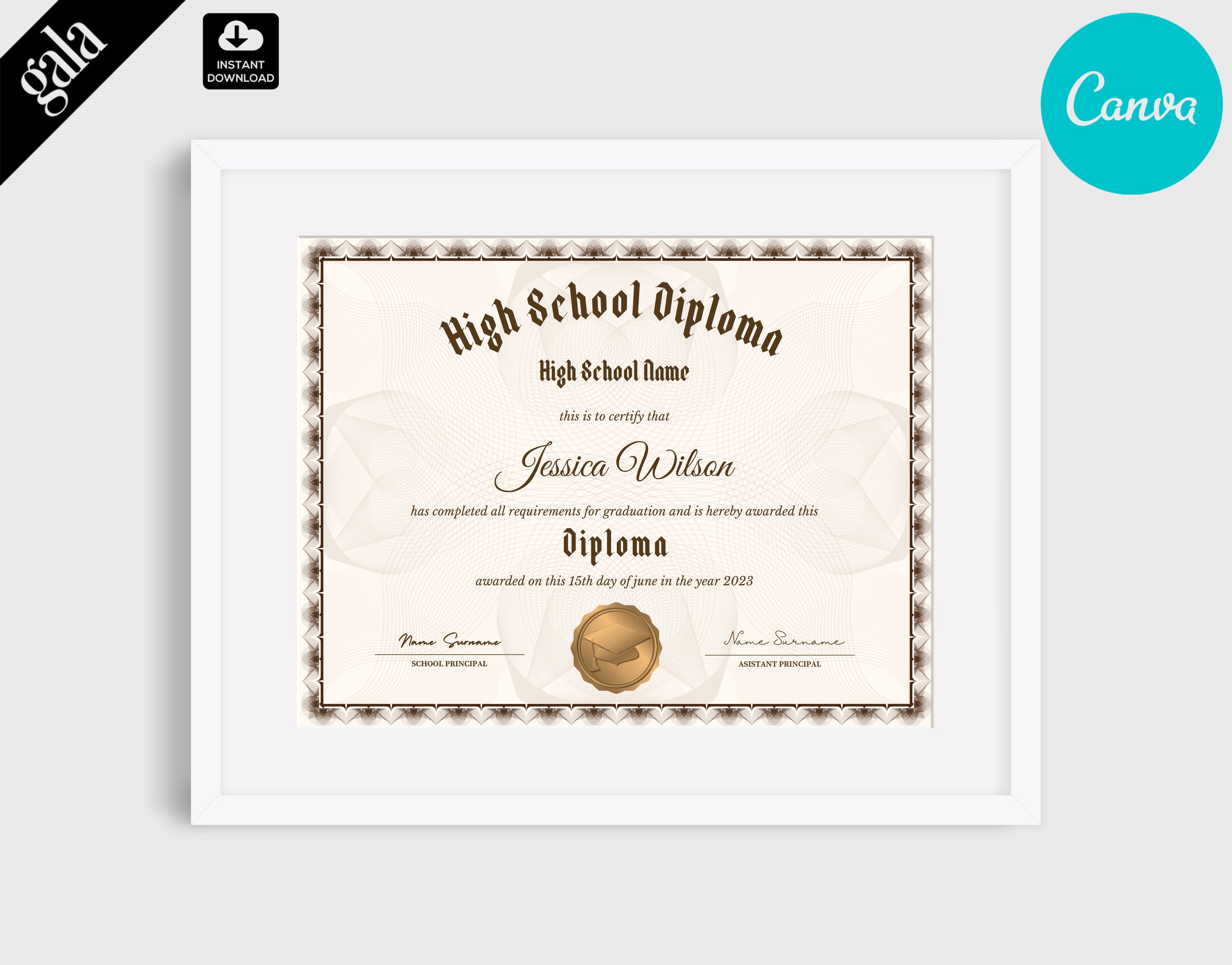 Certificate Diploma Template