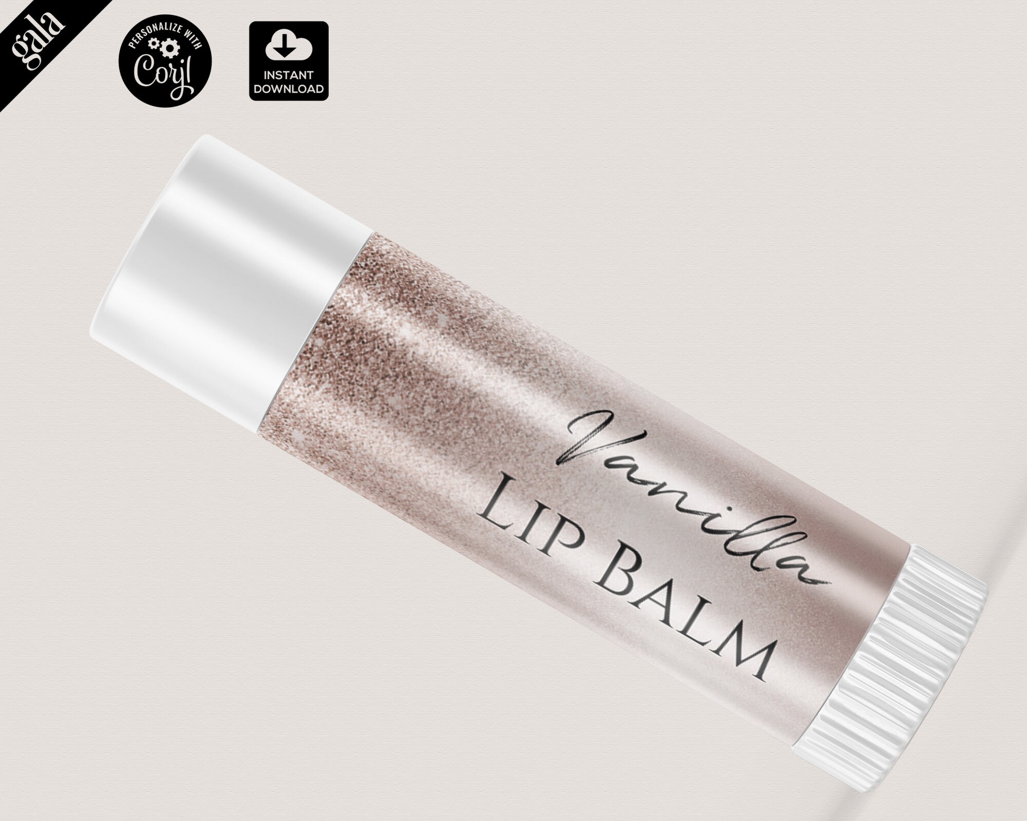 Editable Lip Balm Label Template DIY Product Label Lip Balm | Etsy