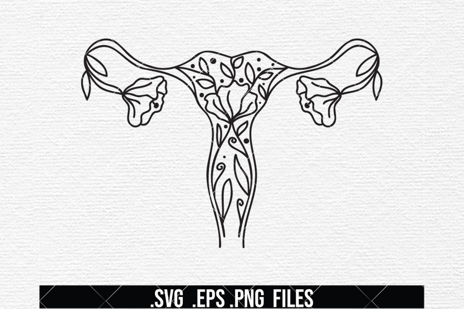 Uterus SVG Floral Uterus Svg File Uterus With Flowers Svg - Etsy